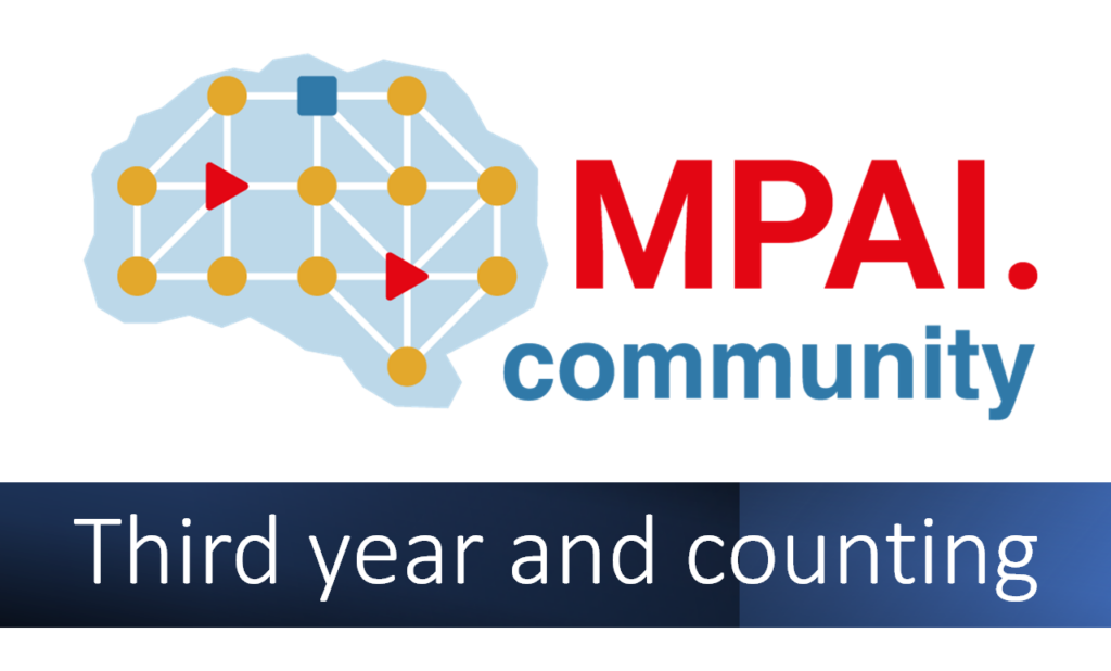 MPAI, third year and counting - MPAI community