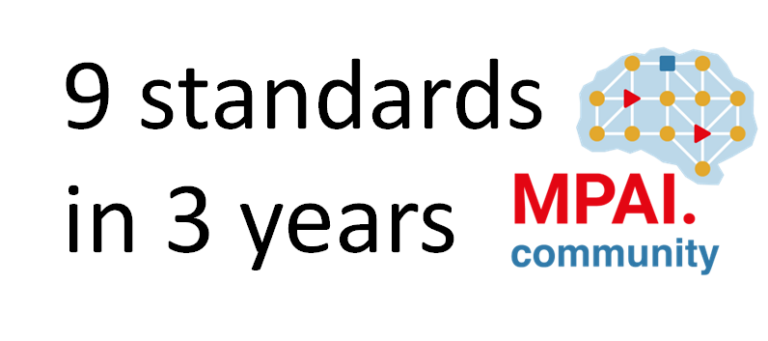 MPAI celebrates its third anniversary by publishing five standards ...